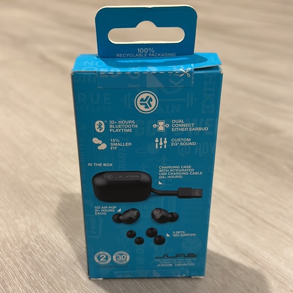 Jlab | Headphones | Nib Jlab Go Air Pop True Wireless Bluetooth Earbuds ...